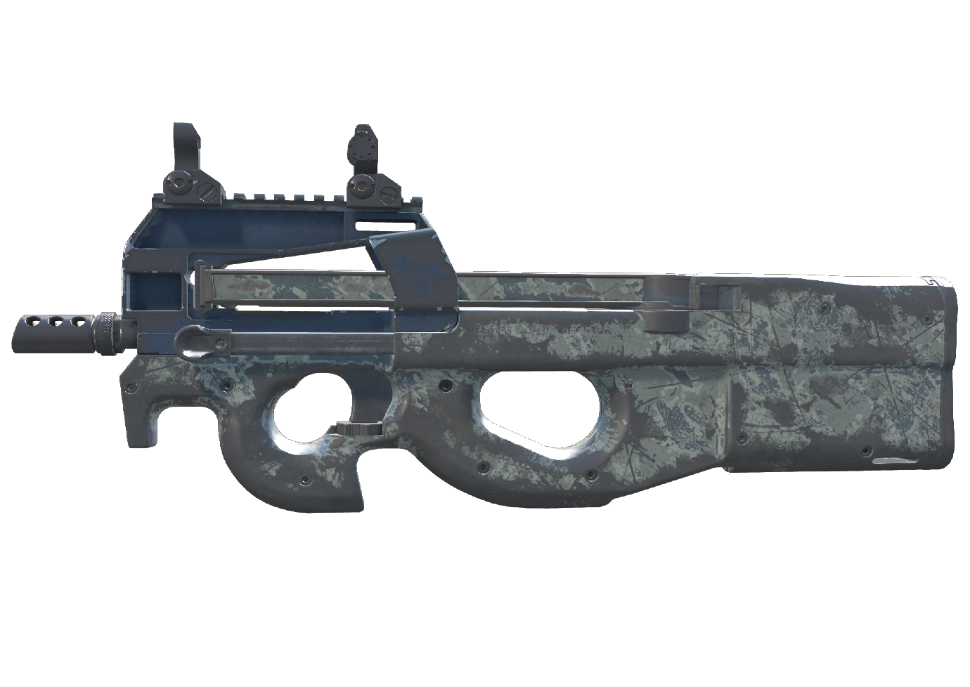 P90 | Blue Tac (Battle-Scarred) — Cкины CS:GO/CS2 на CS.MONEY
