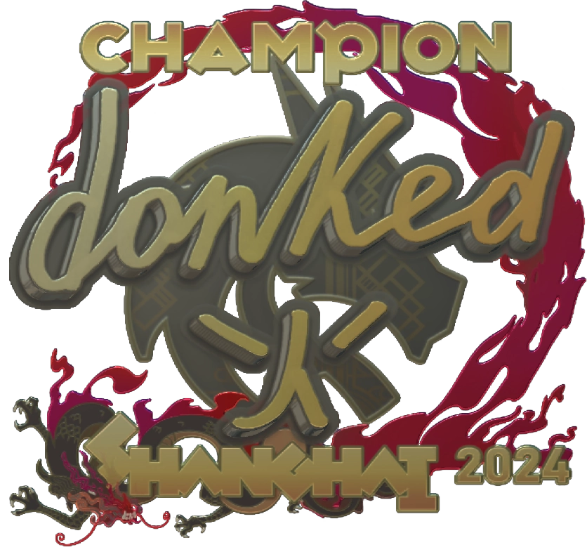 Sticker | donk (Gold, Champion) | Shanghai 2024 — Trade CS:GO/CS2 skins ...