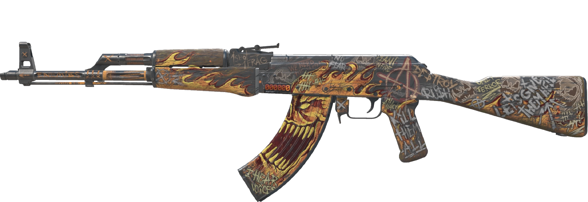 StatTrak™ AK-47 | Жгучая ярость (Поношенное) — Cкины CS:GO/CS2 на CS.MONEY