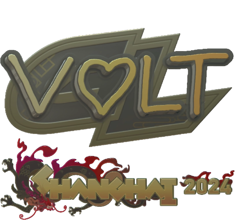 Наклейка | volt (золотая) | Шанхай-2024 — Cкины CS:GO/CS2 на CS.MONEY