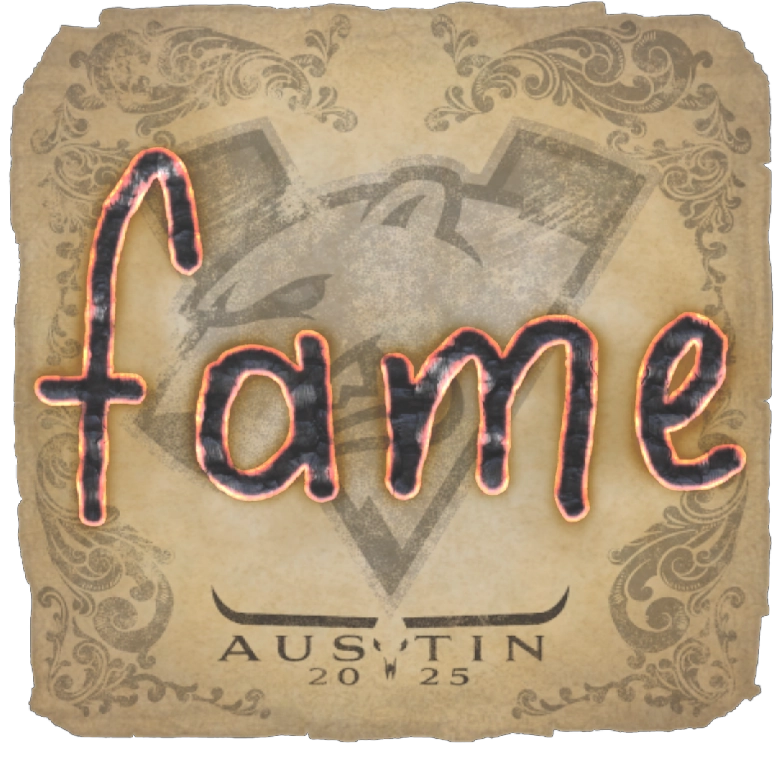 Sticker | fame | Austin 2025 — Cкины CS:GO/CS2 на CS.MONEY