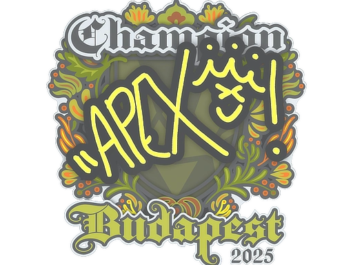 Sticker | apEX (Champion) | Budapest 2025 — CS:GO/CS2 Wiki by CS.MONEY