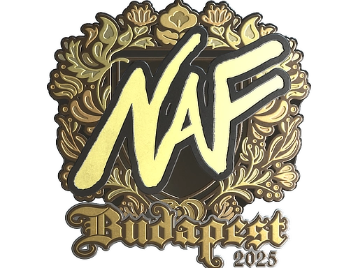 Наклейка | NAF (золотая) | Будапешт 2025 — CS:GO/CS2 Wiki от CS.MONEY
