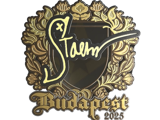 Наклейка | Staehr (золотая) | Будапешт 2025 — CS:GO/CS2 Wiki от CS.MONEY