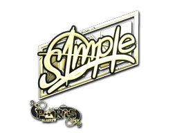 Sticker | s1mple (Gold) | Paris 2023 — CS:GO/CS2 Wiki by CS.MONEY
