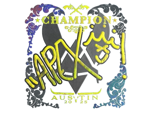 Sticker | apEX (Holo, Champion) | Austin 2025 — CS:GO/CS2 Wiki by CS.MONEY