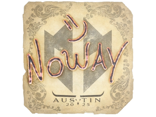 Sticker | noway | Austin 2025 — CS:GO/CS2 Wiki by CS.MONEY