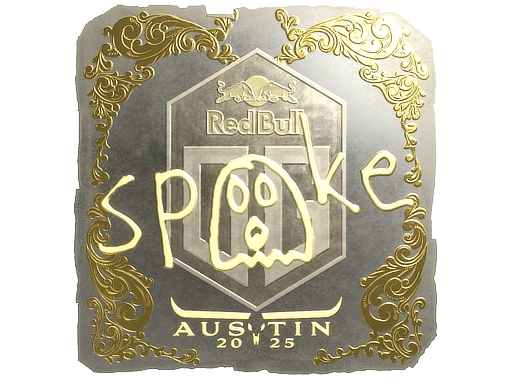Наклейка | spooke (золотая) | Остин 2025 — CS:GO/CS2 Wiki от CS.MONEY