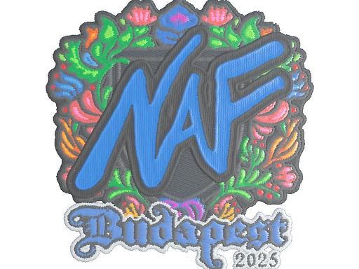 Sticker | NAF (Embroidered) | Budapest 2025 — CS:GO/CS2 Wiki by CS.MONEY
