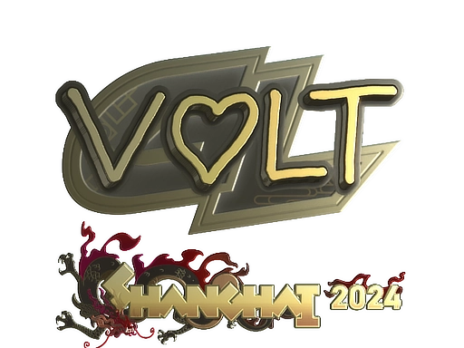 Наклейка | volt (золотая) | Шанхай 2024 — CS:GO/CS2 Wiki от CS.MONEY