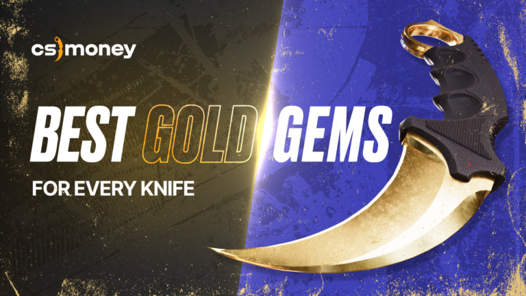 Best Gold Gem Patterns for every CS2 Knife
