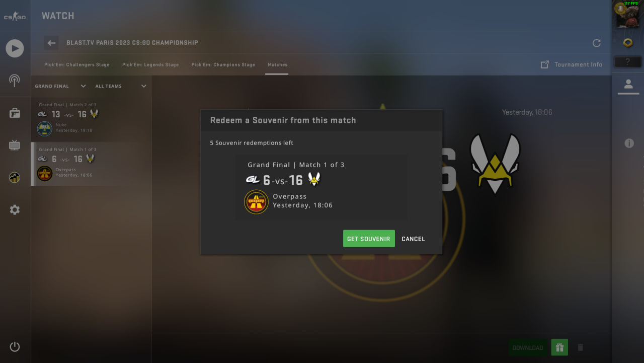 Best souvenir packages to pick for you BLAST Paris Major tokens.
