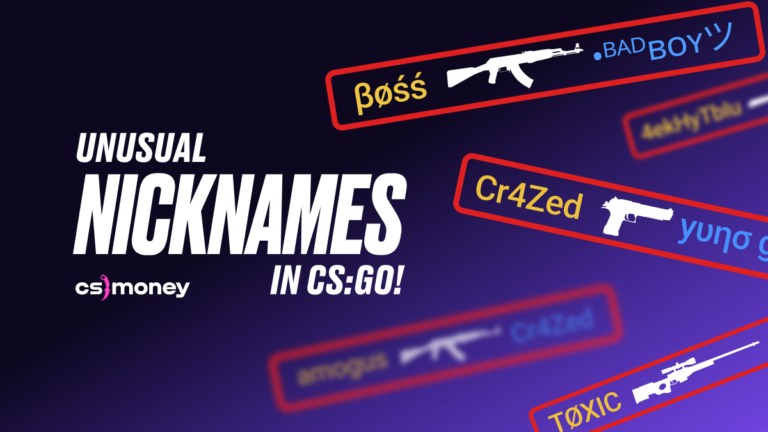 Symbols and special characters for Steam & CS:GO/CS2 nicknames