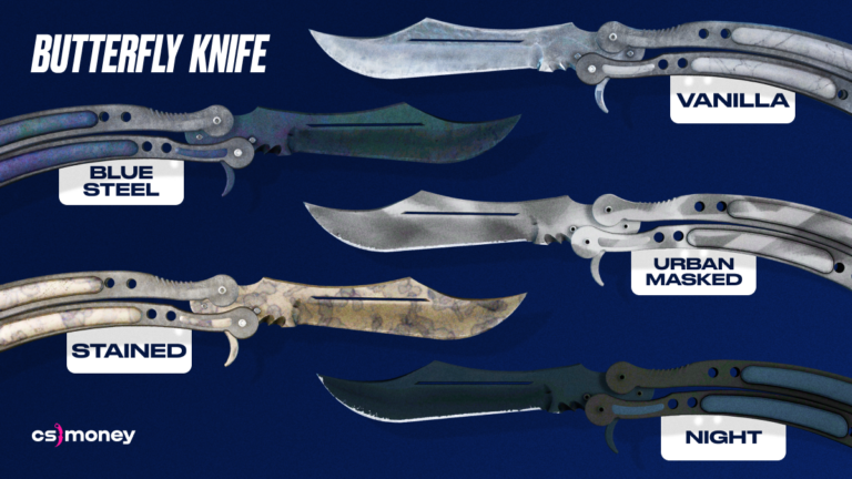 All Butterfly Knives Listed: Prices, Names, Patterns. Ultimate Guide