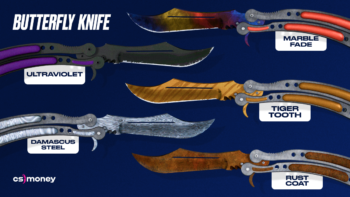 All Butterfly Knives Listed: Prices, Names, Patterns. Ultimate Guide