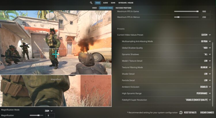 m0NESY CS2 Settings: Crosshair, Graphics, and Config