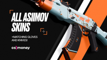 All about Asiimov skins in CS2: history, best stickers, gloves and knives