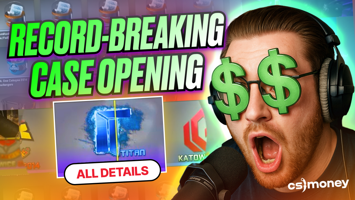 The biggest CS2 Case Opening: All the Skins and Stickers Pulled
