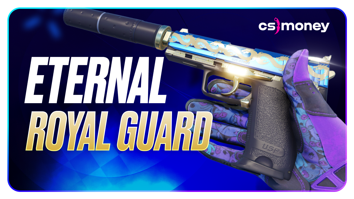 Crafting a blue USP-S Eternal Fire Royal Guard