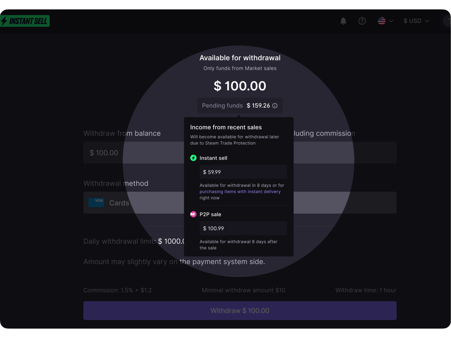 CS.MONEY relaunches Market: quick guide to balances and sales