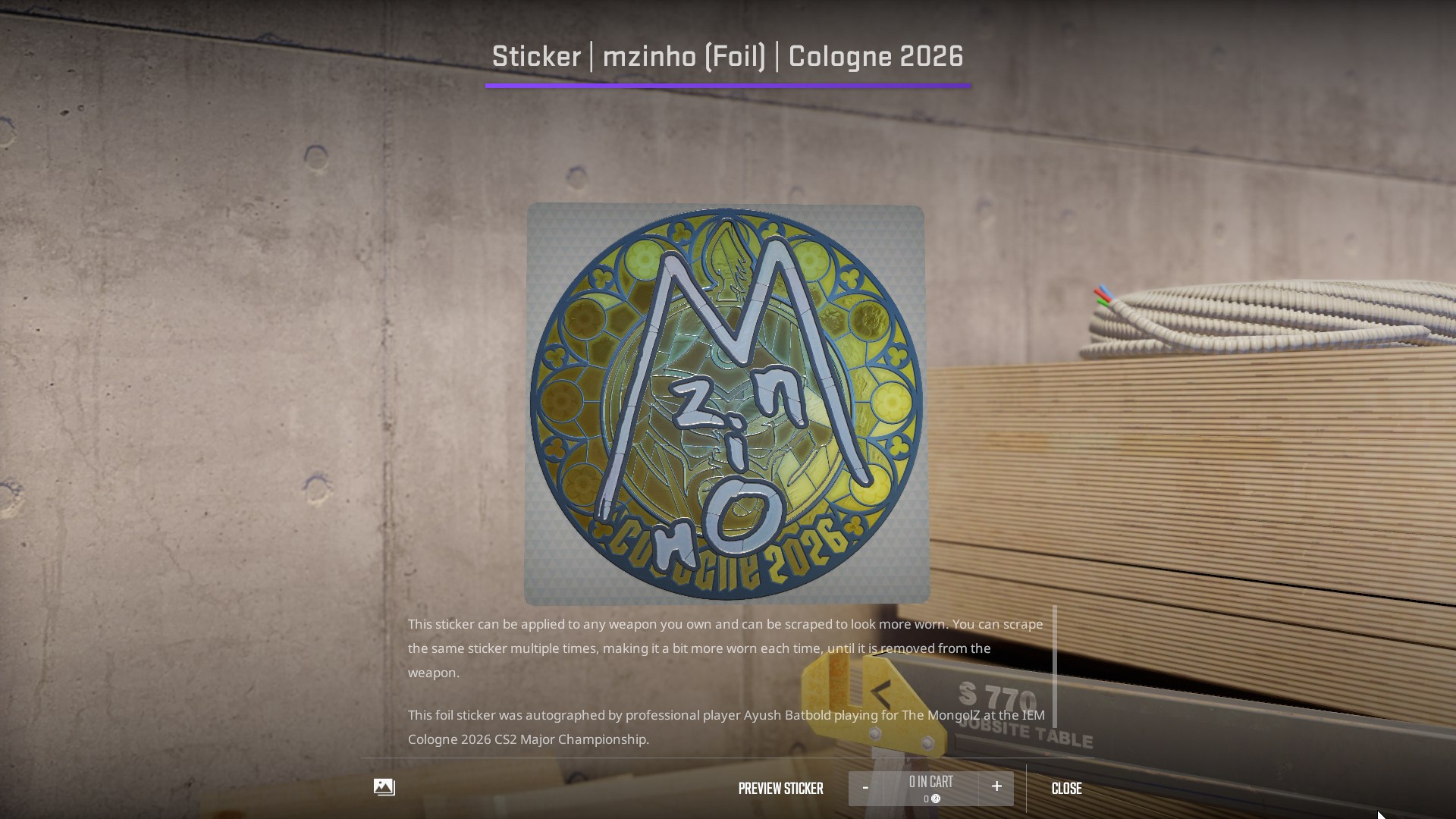 CS2 Update: IEM Cologne Major 2026 Stickers are live