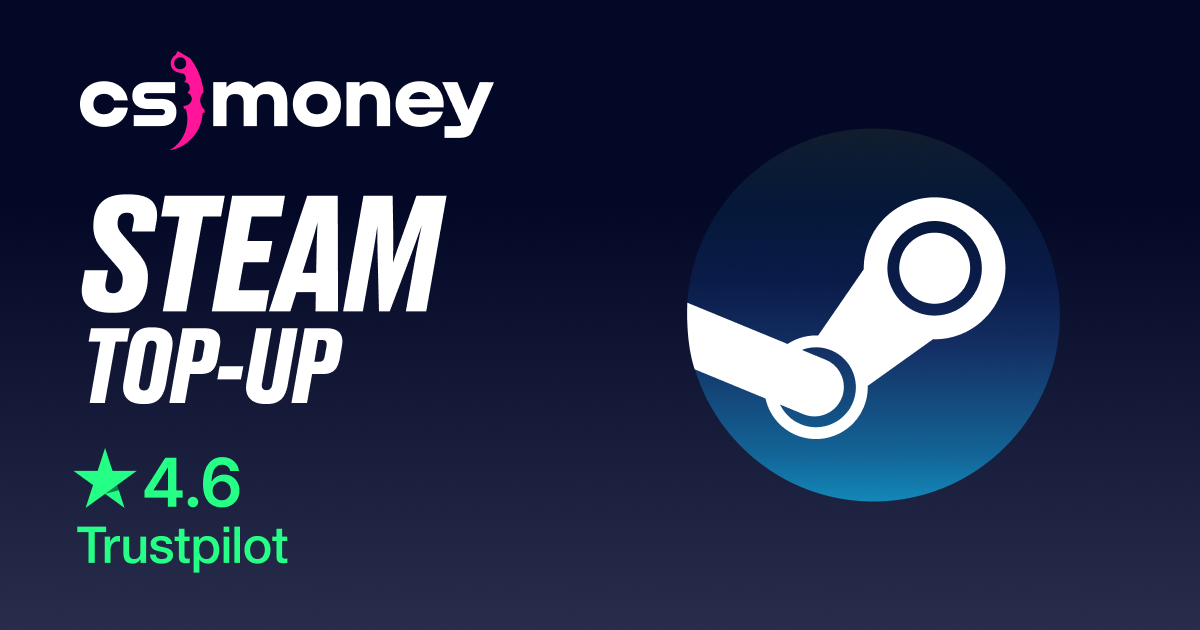 CS.MONEY — Steam 残高を素早く安全にチャージ