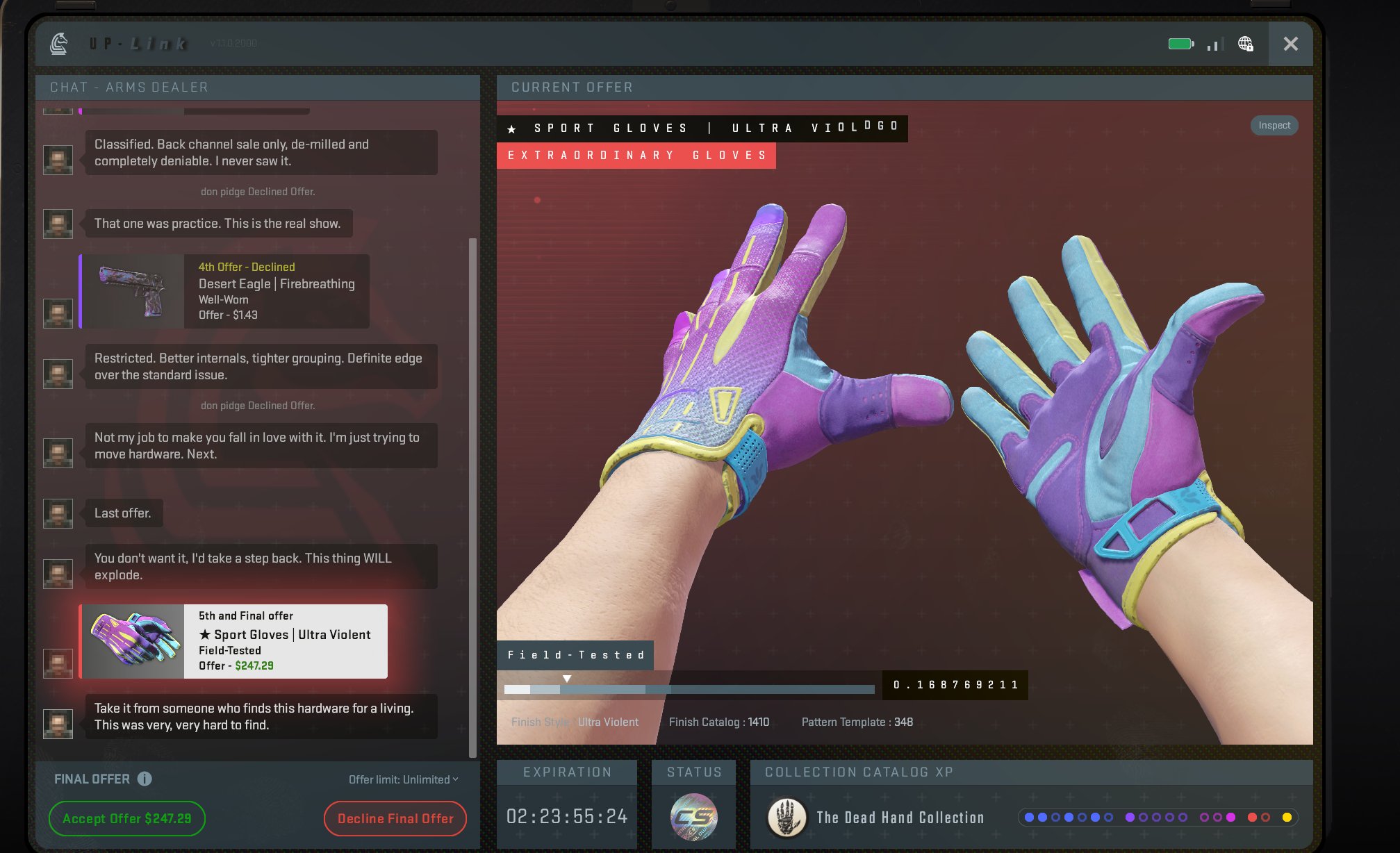 The Dead Hand Terminal Update: New Gloves and Skins!